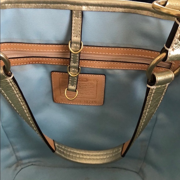 Coach | Bags | Coach Limited Edition Multistripe Straw Basket Bag ...